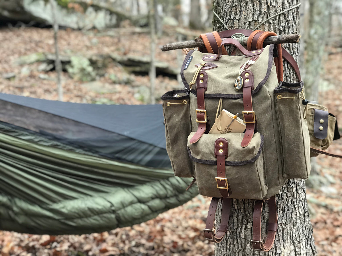 Day Pack Waxed Canvas Backpack | Meandering Maker
