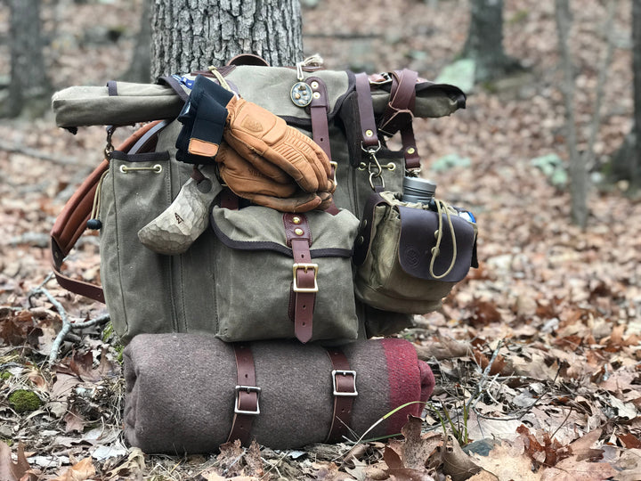 Day Pack Waxed Canvas Backpack | Meandering Maker